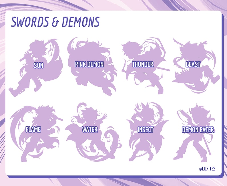 Swords & Demons | Stickers - Etsy