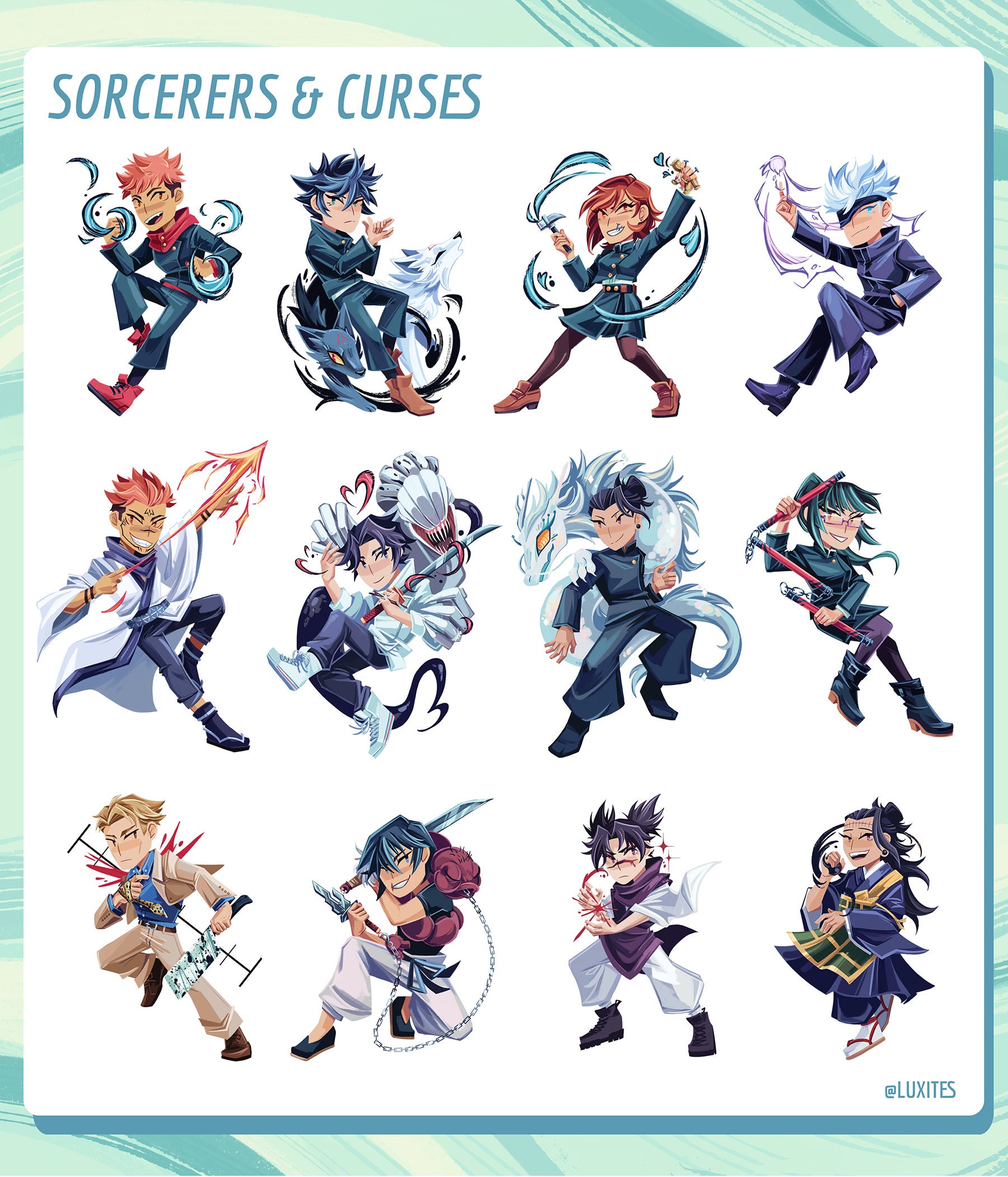 Sorcerers & Curses Acrylic Charms - Etsy Australia