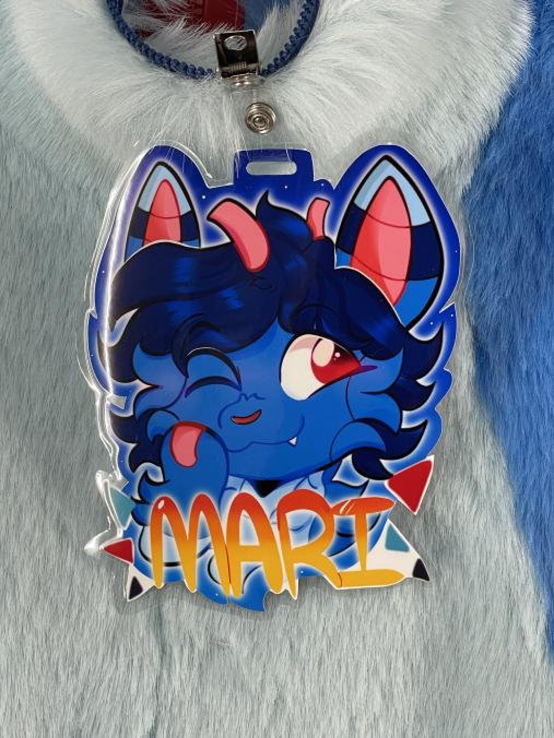 Large Shaded/detailed Fursona Badge - Etsy
