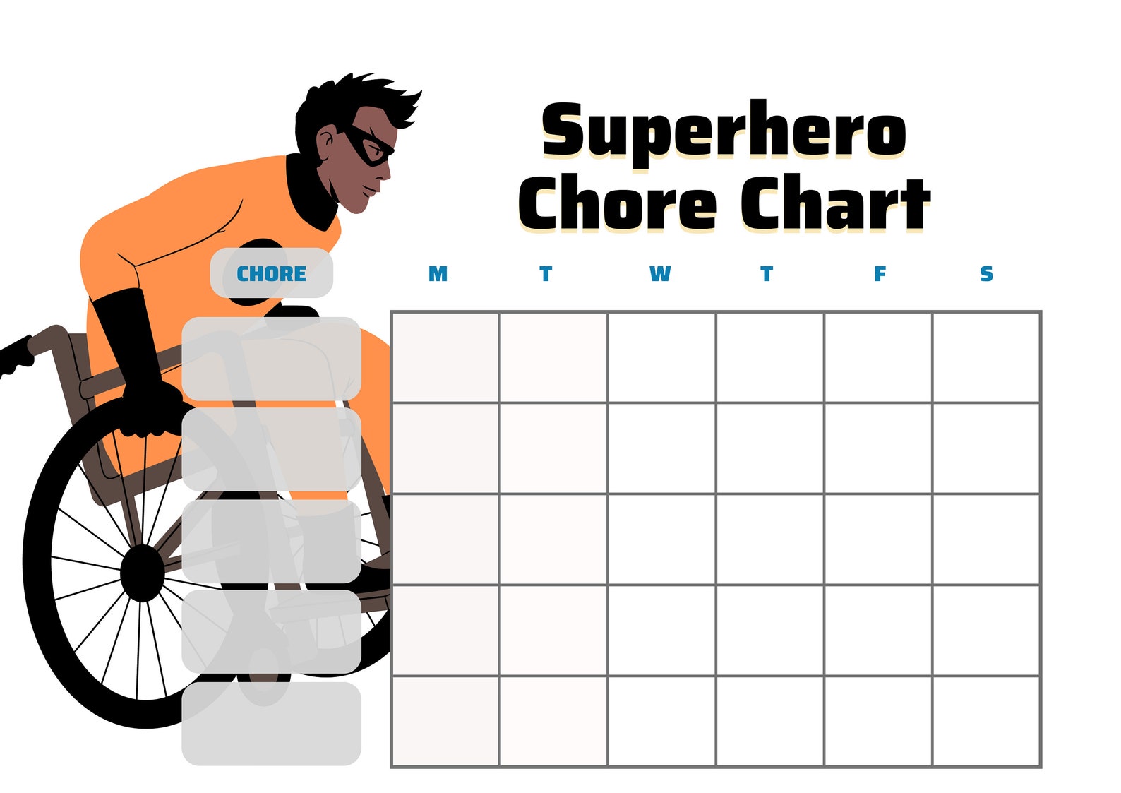 Weekly Chore Chart Printable ~ Weekly Chore Chart ~ Printable Chore ...