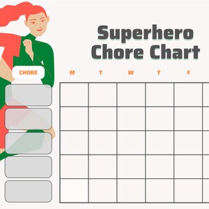 Weekly Chore Chart Printable ~ Weekly Chore Chart ~ Printable Chore ...