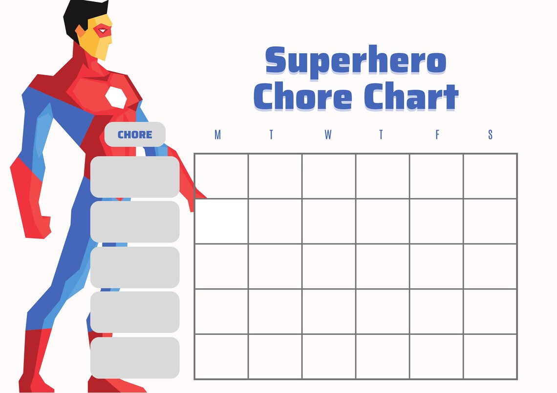 Weekly Chore Chart Printable ~ Weekly Chore Chart ~ Printable Chore ...