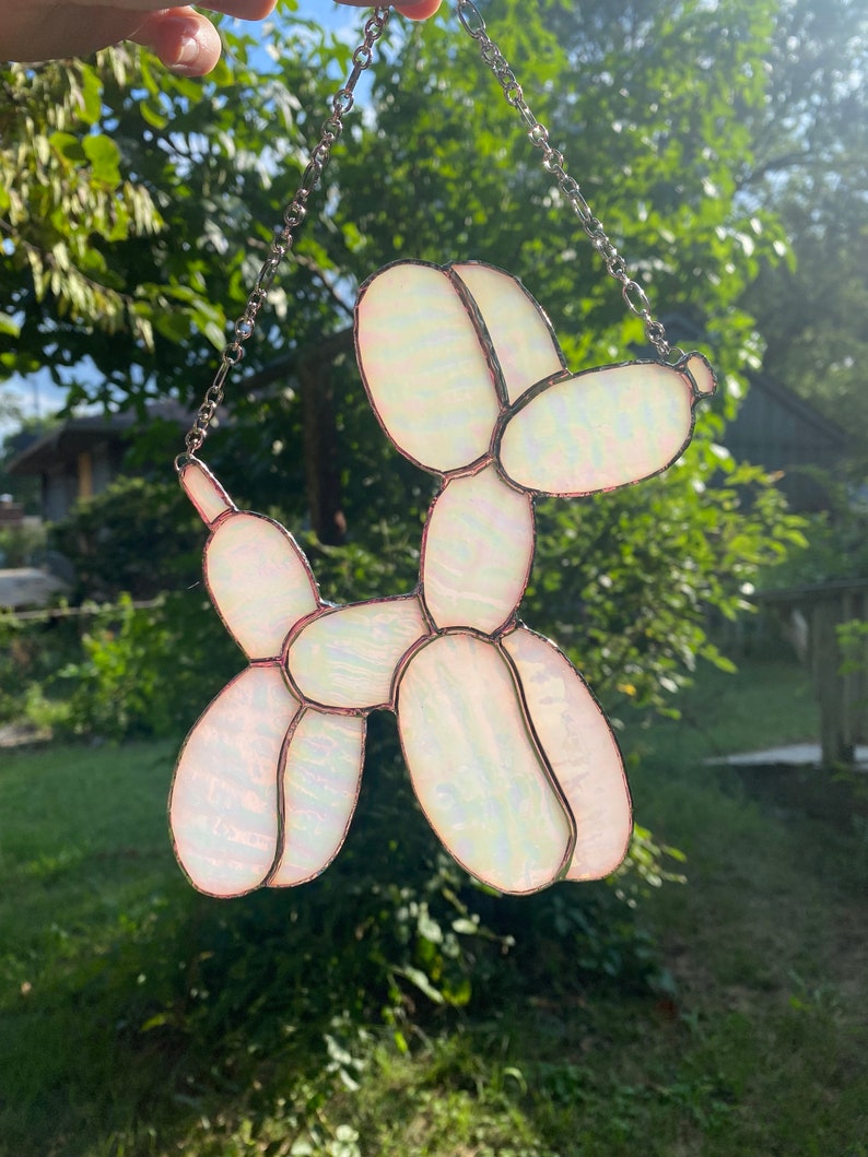 Balloon Animal Stained Glass Sun Catcher - Etsy