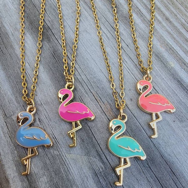 Flamingo Necklace - Etsy