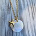 Beachy Starfish Capiz Shell Necklace on Gold Chain - Etsy