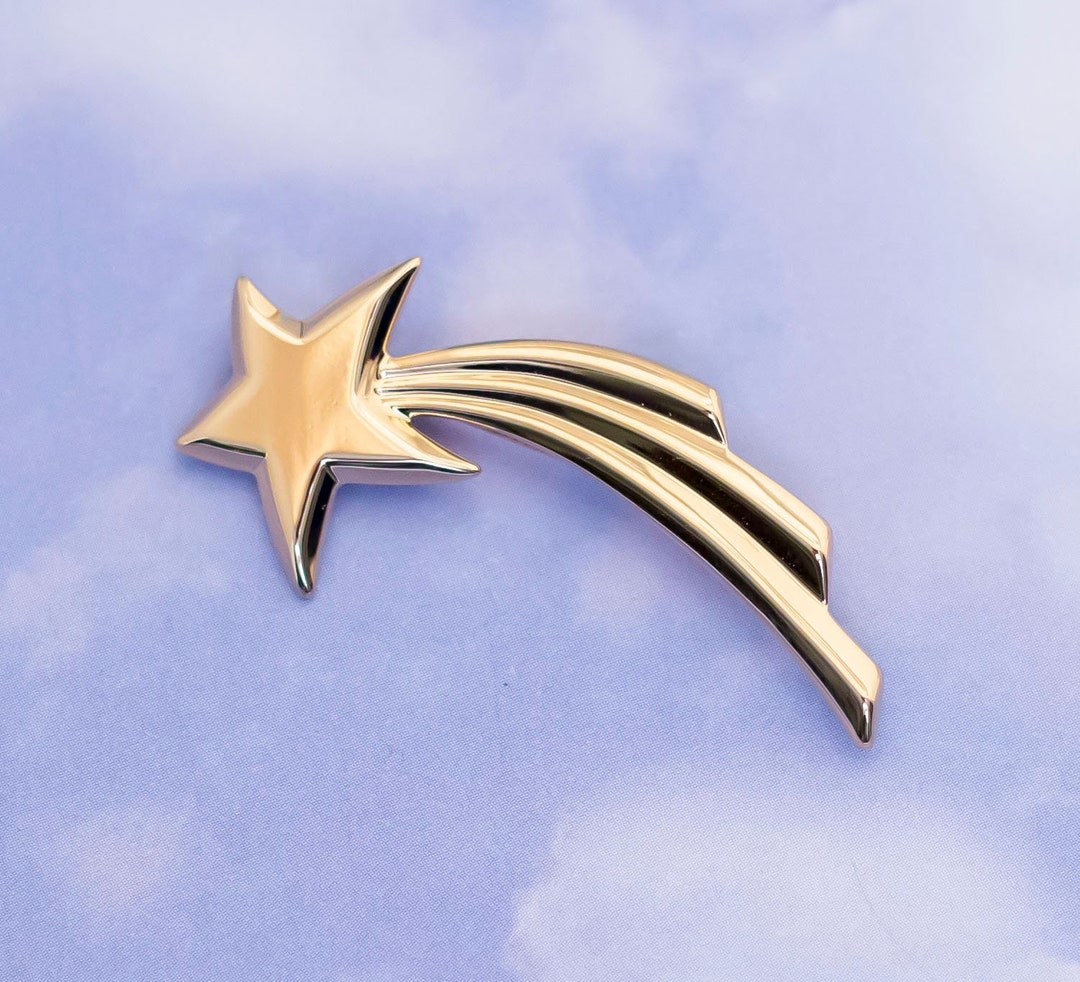 Vintage Shooting Star Celestial Gold Tone Brooch by Avon - S1 - Etsy