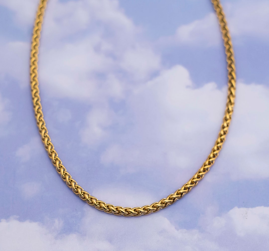 Vintage Minimalist Gold Tone Chain Necklace 26 Inches - S9 - Etsy