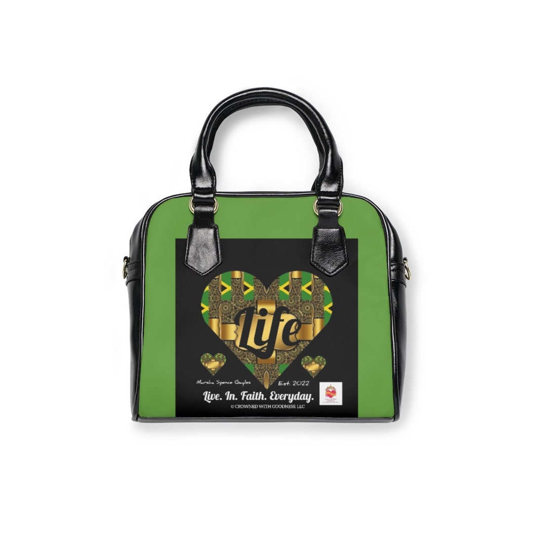Life - Live. In. Faith. Everyday. - Green/black Custom Jamaican Themed ...