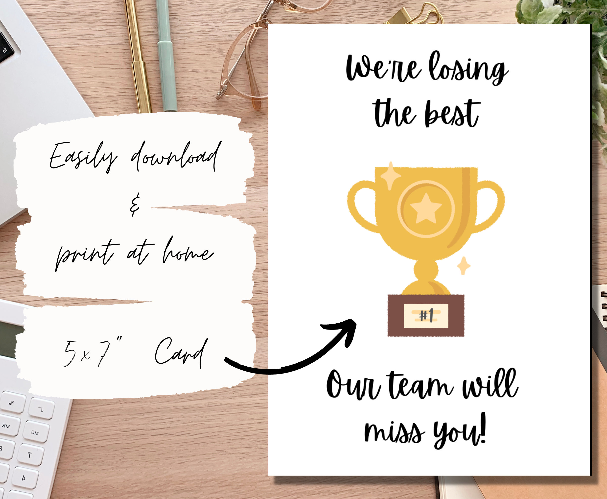 We're Losing the Best Card, Retirement, Coworker Leaving Gift (digital ...