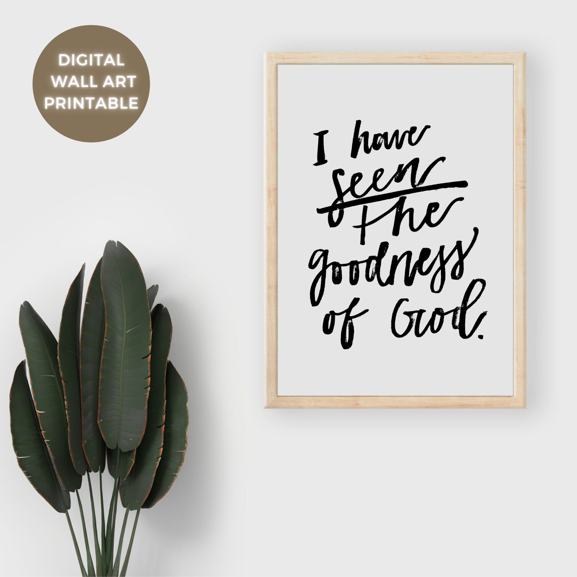 The "goodness of God" Wall Art - PRINTABLE Wall Art - DIGITAL DOWNLOAD ...