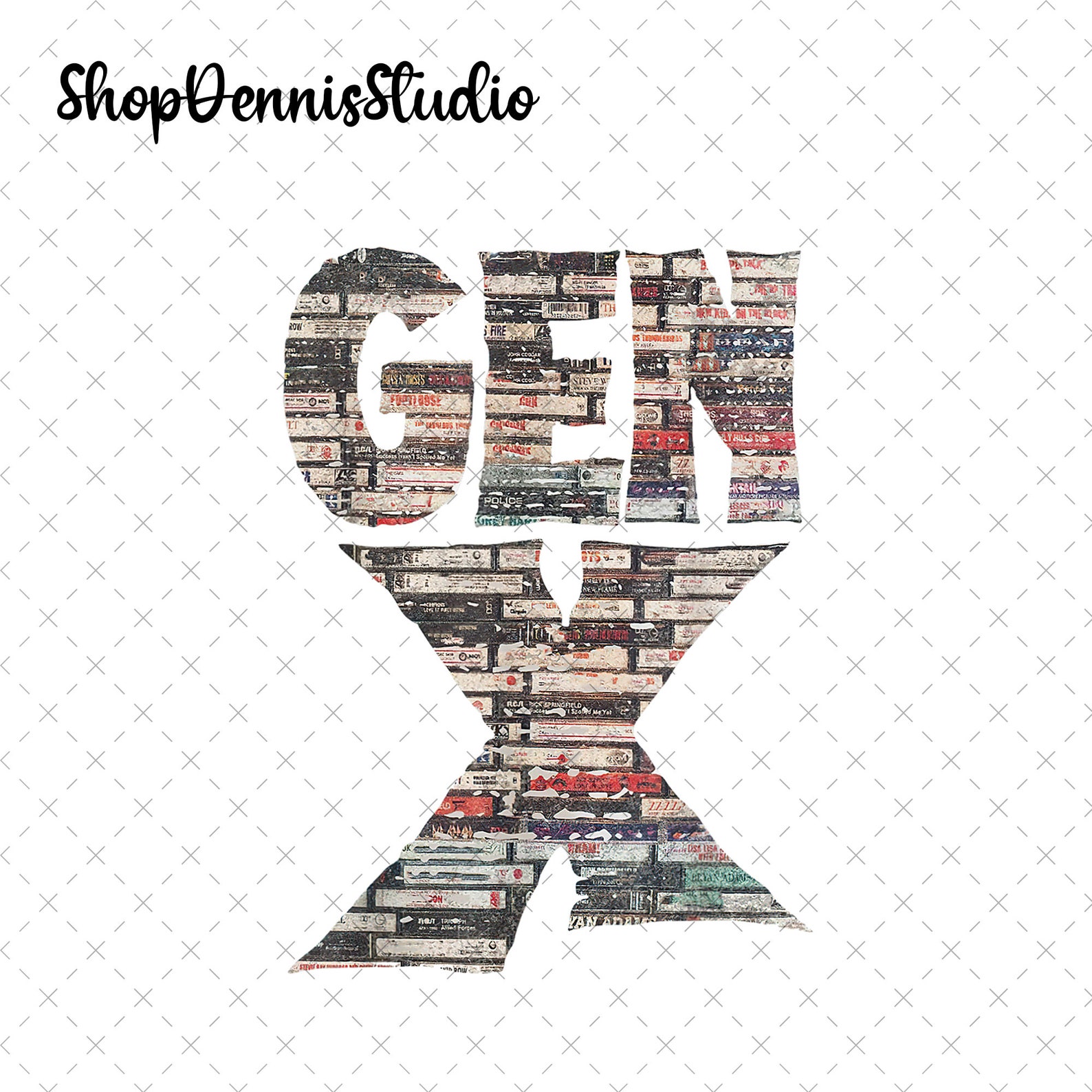 Gen X 80s Rock Cassettes Png, Gen X Cassettes Png, Retro Gen X Png, 80 ...