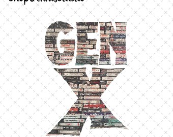 Gen X 80s Rock Cassettes Png, Gen X Cassettes Png, Retro Gen X Png, 80 ...