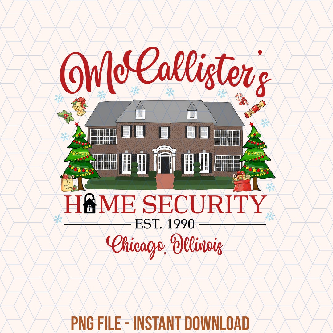 Mccallister's Home Security Est 1990 Png, Home Alone Movie Christmas ...