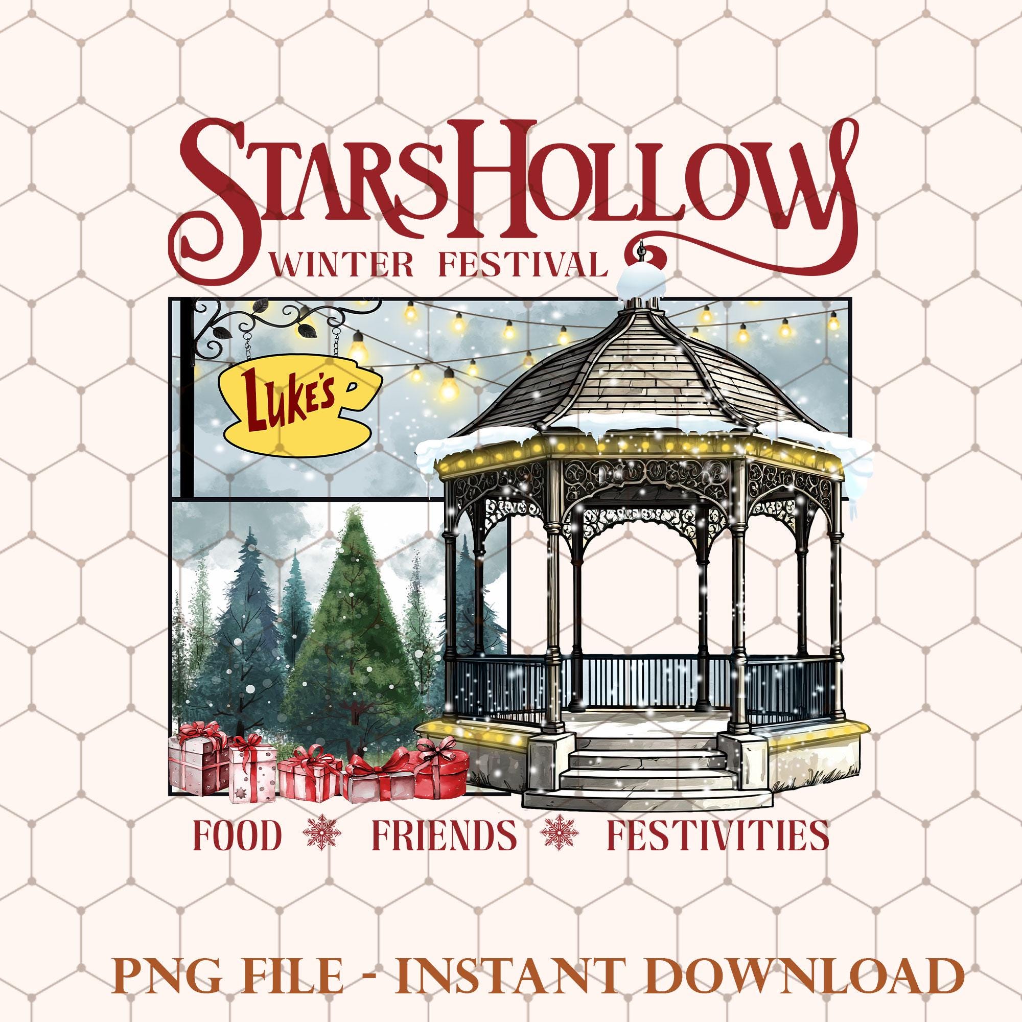 Gilmore Girls Christmas Png, Stars Hollow Christmas Png, Christmas Luke ...