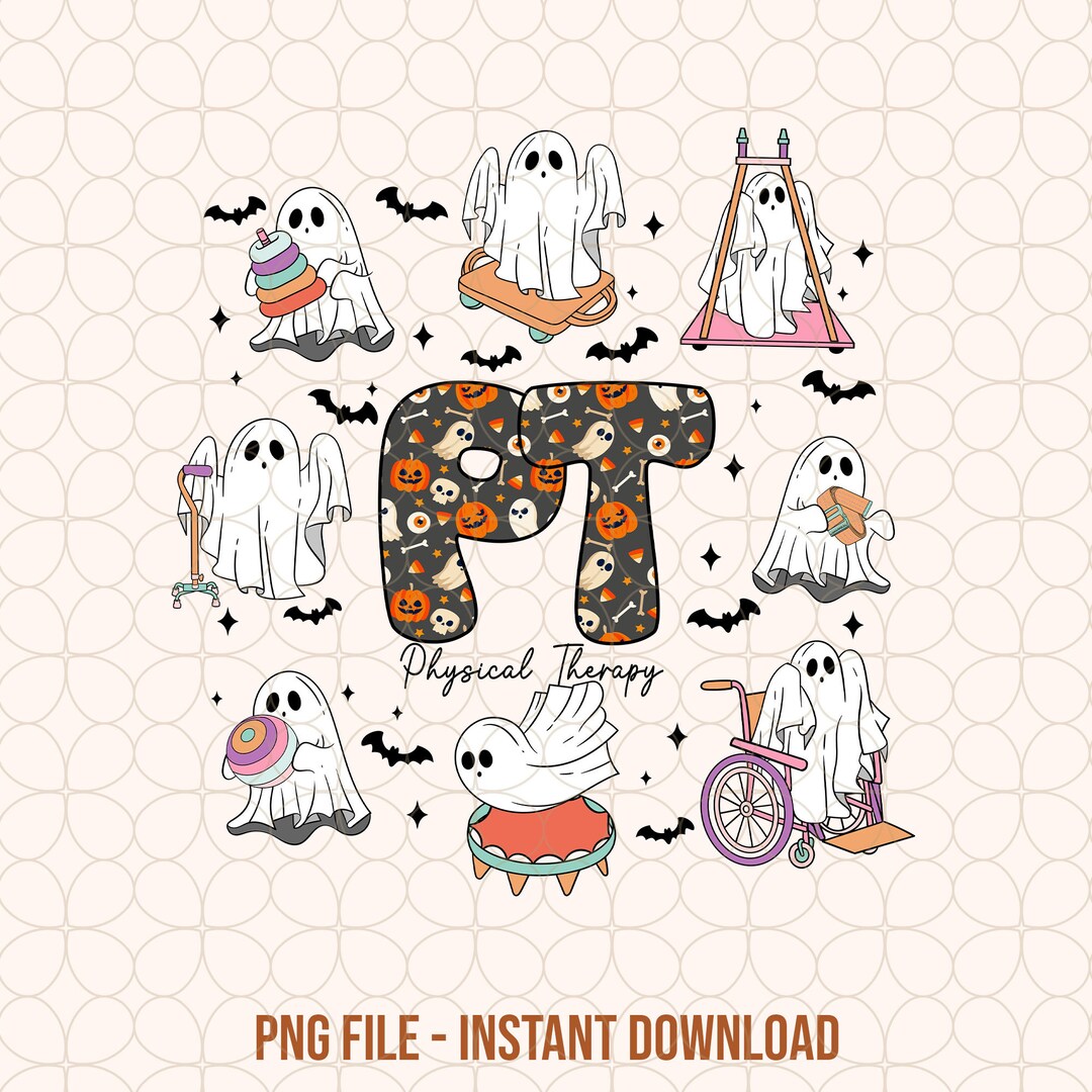 Physical Therapy Spooky Squad Png, Ghost PT Squad Png, Physical ...