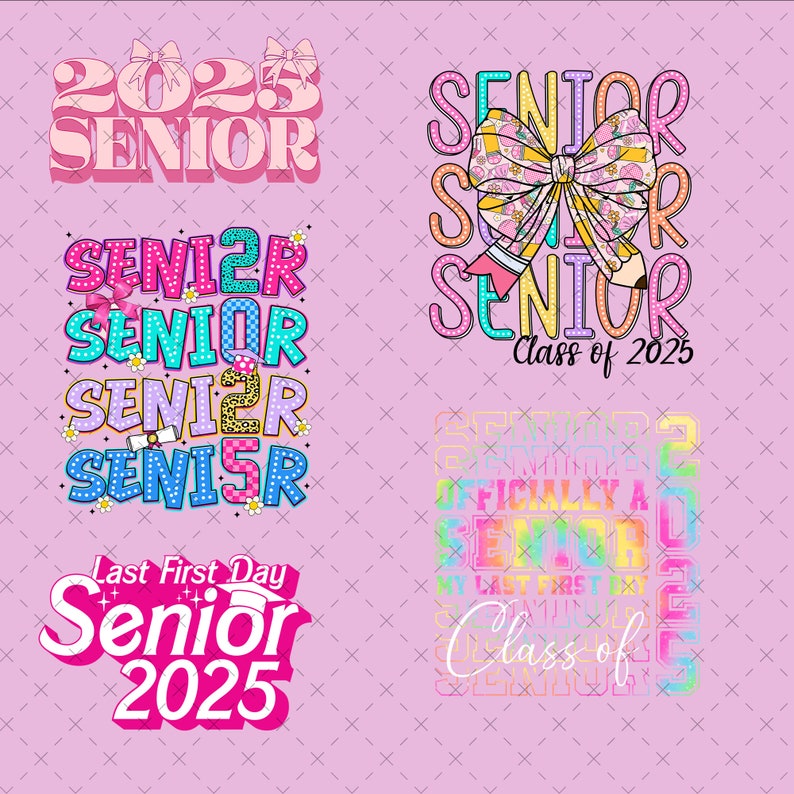 Senior 2025 Bundle Png, Graduation Bundle Png, Senior Class of 2025 ...