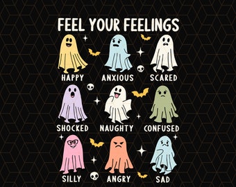 Feel Your Feeling Mental Health Halloween Png, Mental Health Awareness ...