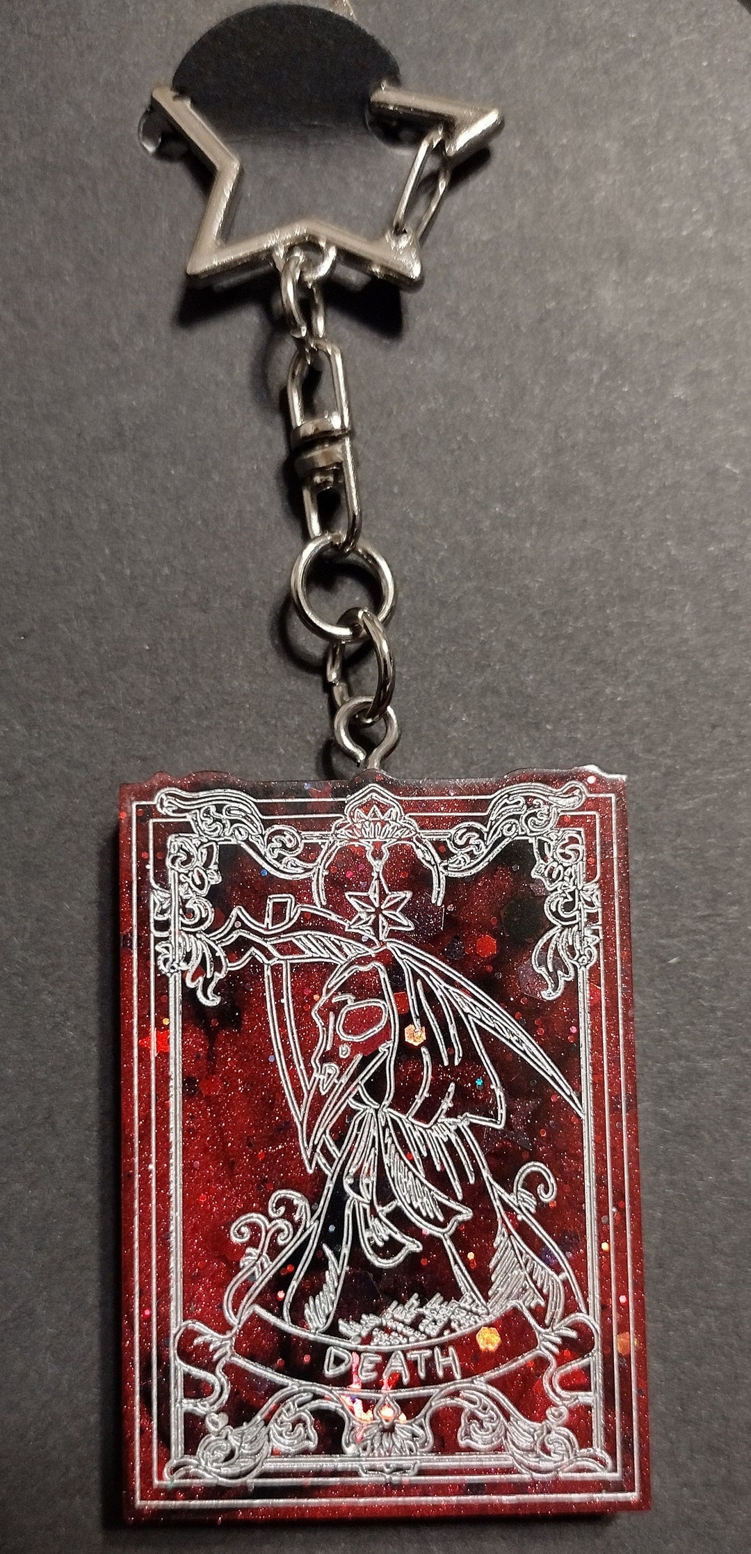 Tarot Card Keychain - Etsy
