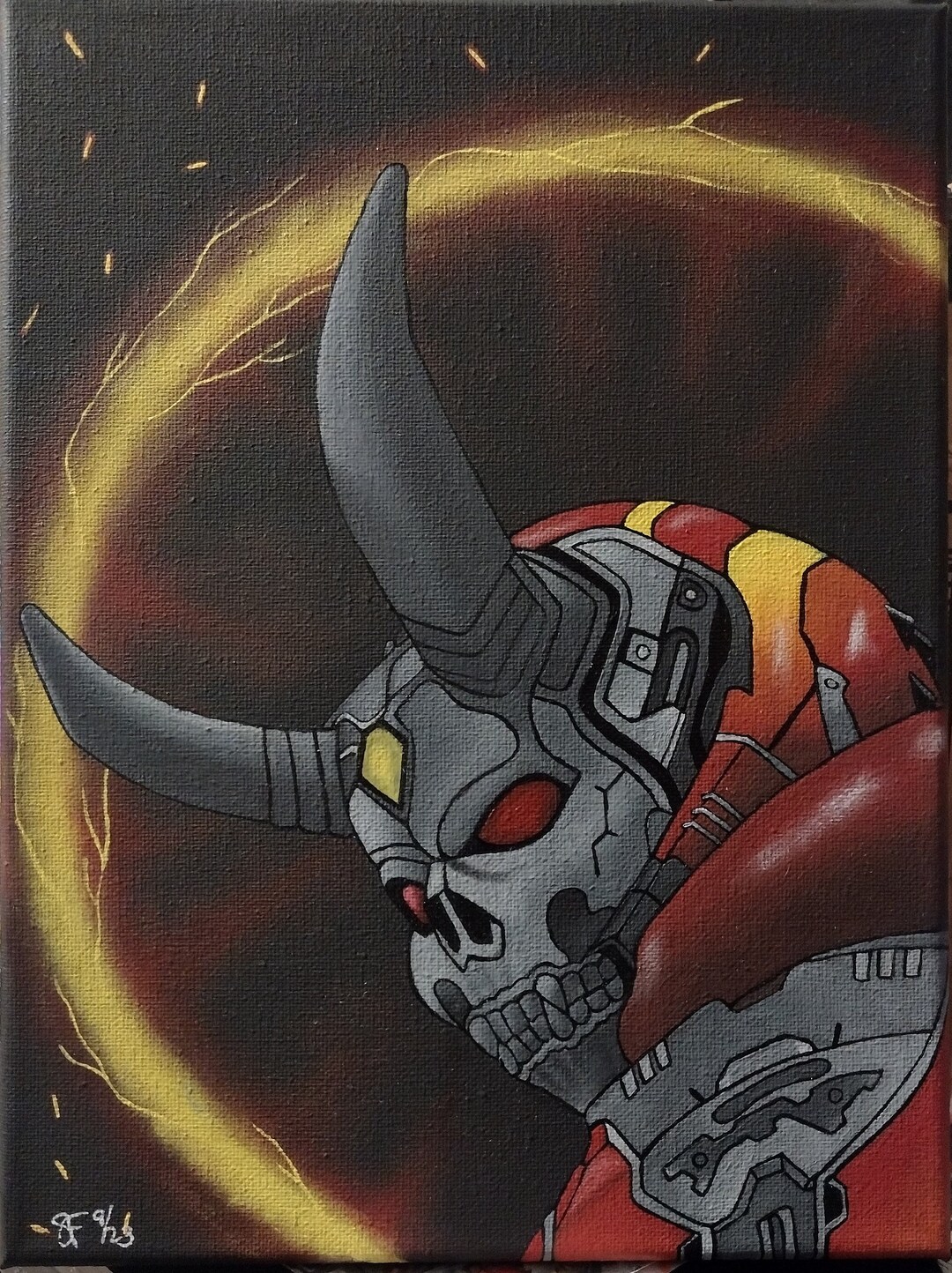 Skullface Doom Slayer Canvas - Etsy