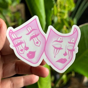 Pink Valentine Payasitas Smile Now Cry Later Masks - Etsy