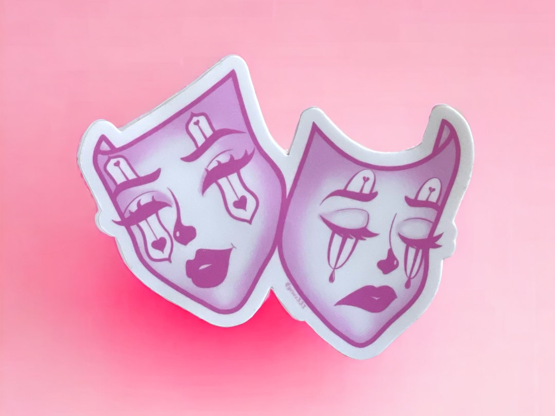 Pink Valentine Payasitas Smile Now Cry Later Masks - Etsy