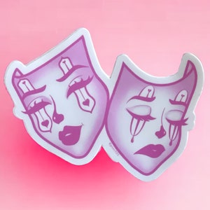 Pink Valentine Payasitas Smile Now Cry Later Masks - Etsy