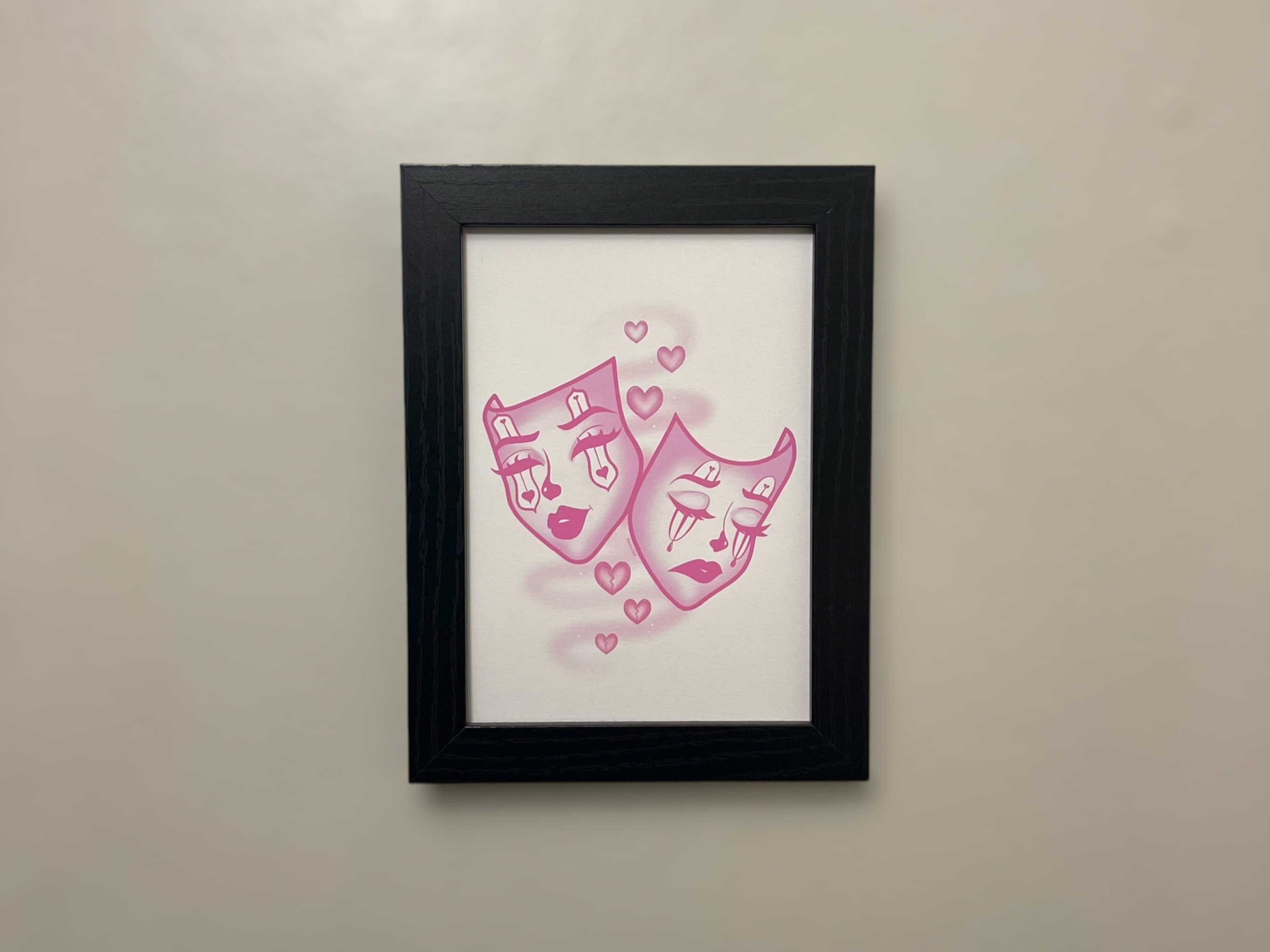 Smile Now Cry Later Pink Corazones - Etsy