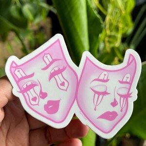 Pink Valentine Payasitas Smile Now Cry Later Masks - Etsy