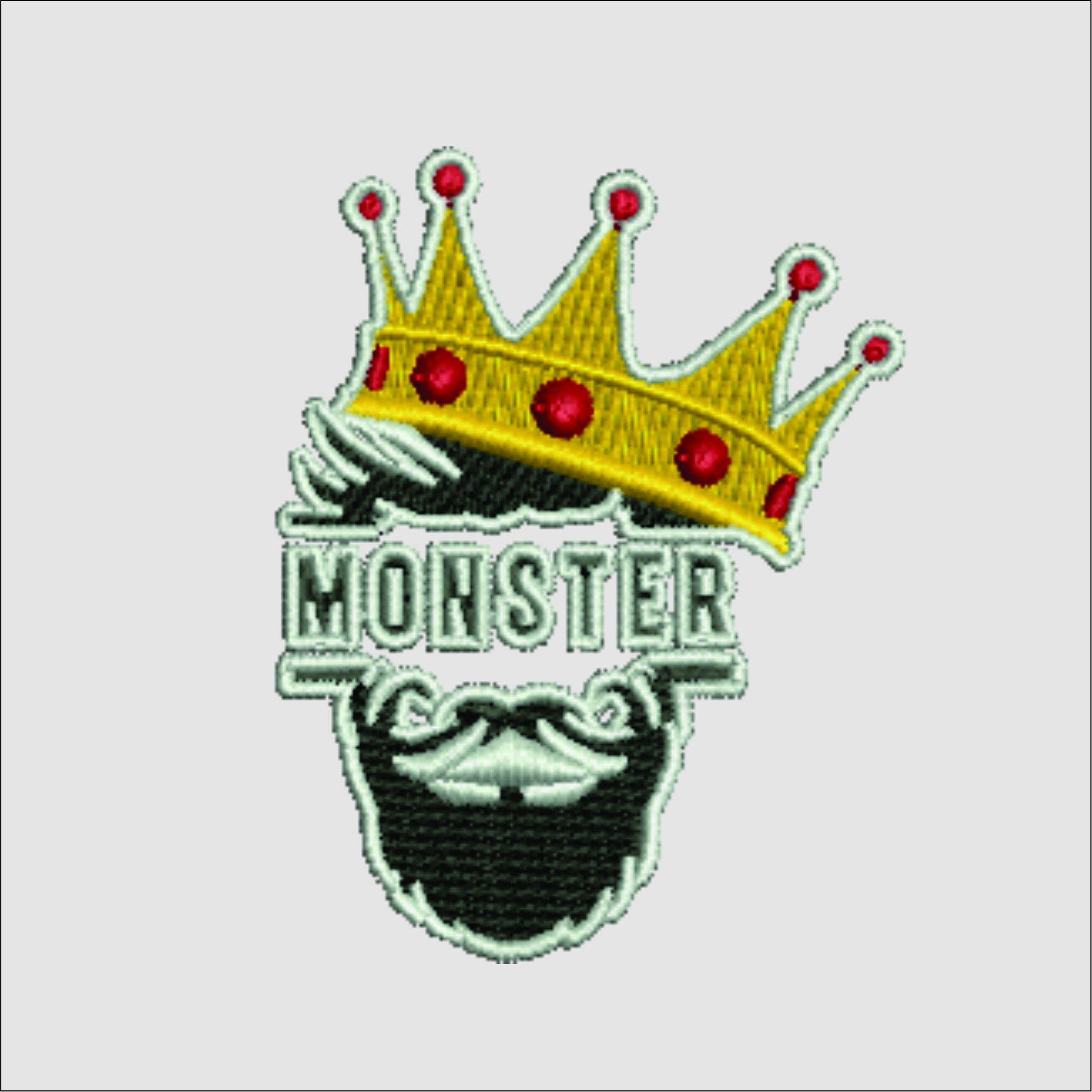 Monster Embroidery Design, Character Machine Embroidery Design, Cartoon ...