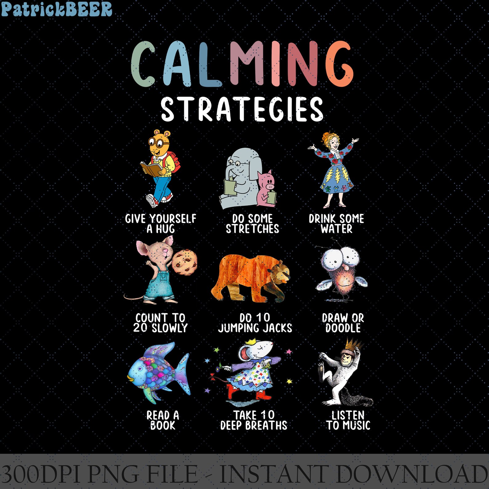 Calming Strategies Png, Cute Read Png, I Still Read Children Book Png ...