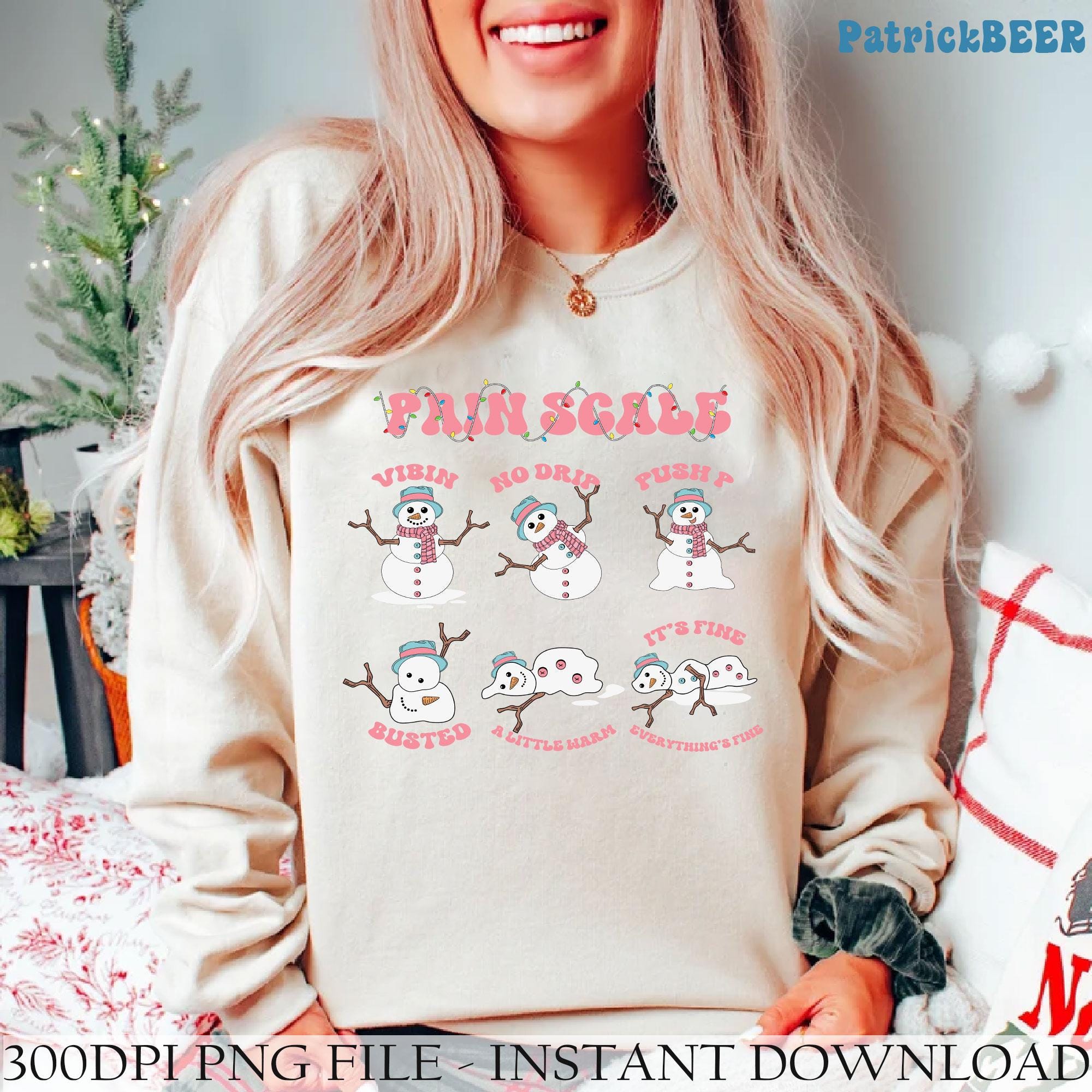 Pain Scale Christmas Tree Nurse Png, Gingerbread Man Png, Nurse Triage ...