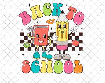 Retro Groovy Back to School Png, Back to School Png, First Day of ...