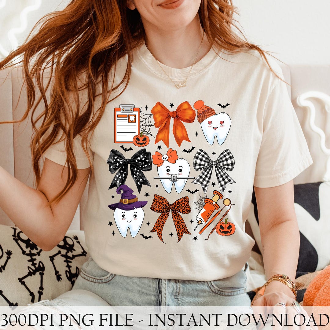 Dental Halloween Vibes Png, Halloween Tooth, Boo Tooth Teeth Png ...