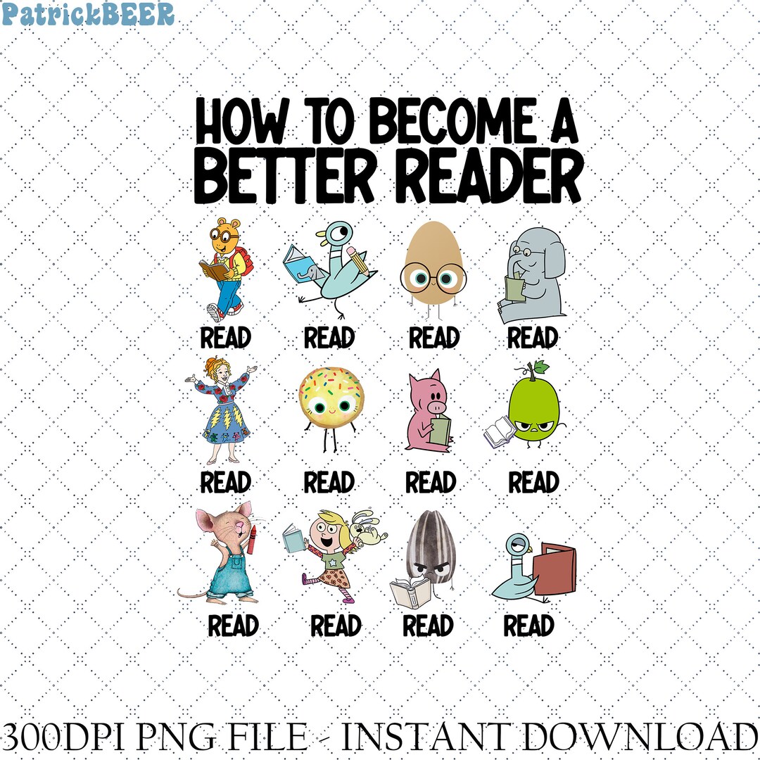 How to Become A Better Reader Png, Cute Read Png, It's A Good Day to ...