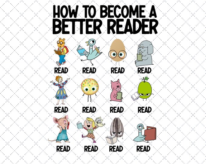 How to Become A Better Reader Png, Cute Read Png, It's A Good Day to ...