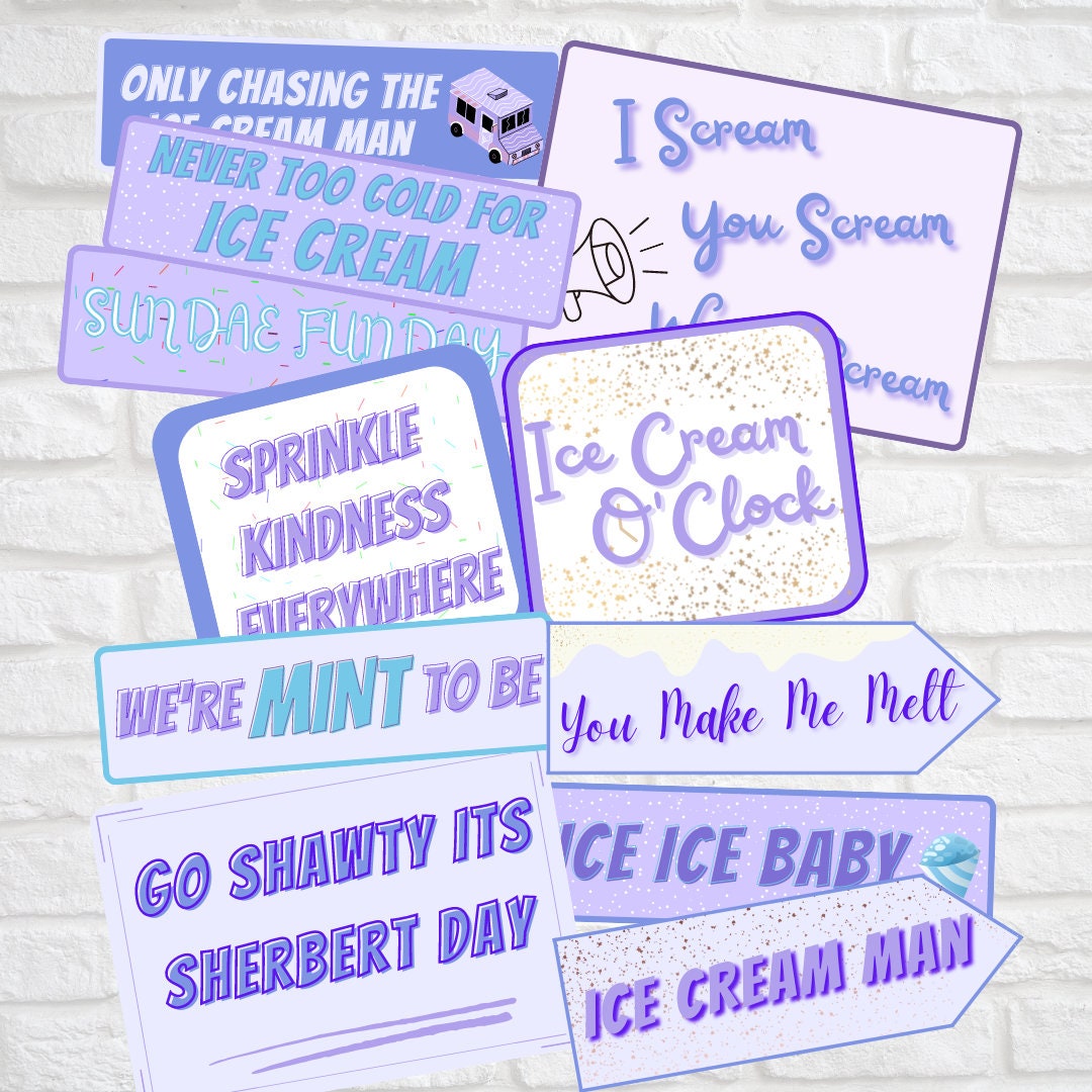 31 Cute Ice Cream Party Photo Booth Props and Decor | Easy Ice Cream ...