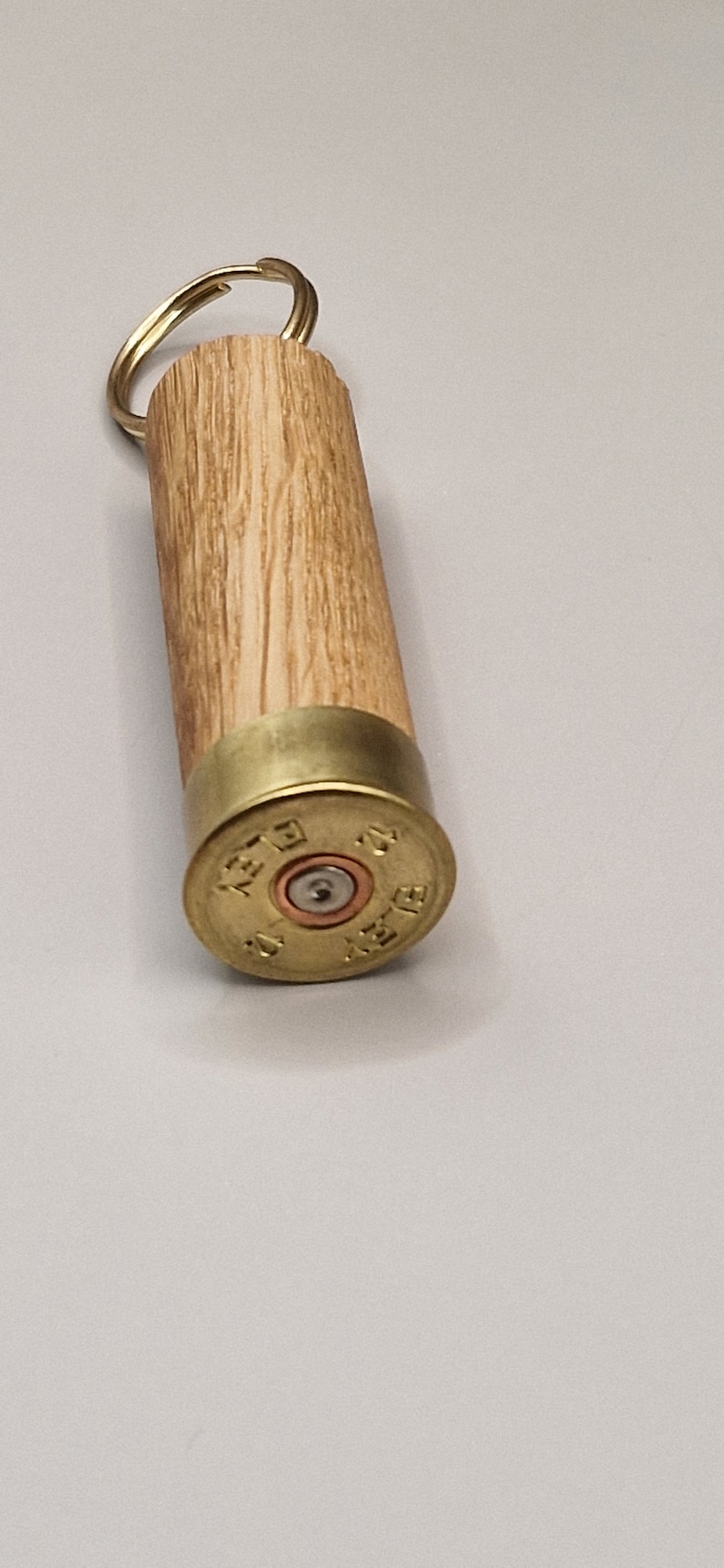 Shotgun Cartridge Key Ring, Solid Oak - Etsy UK