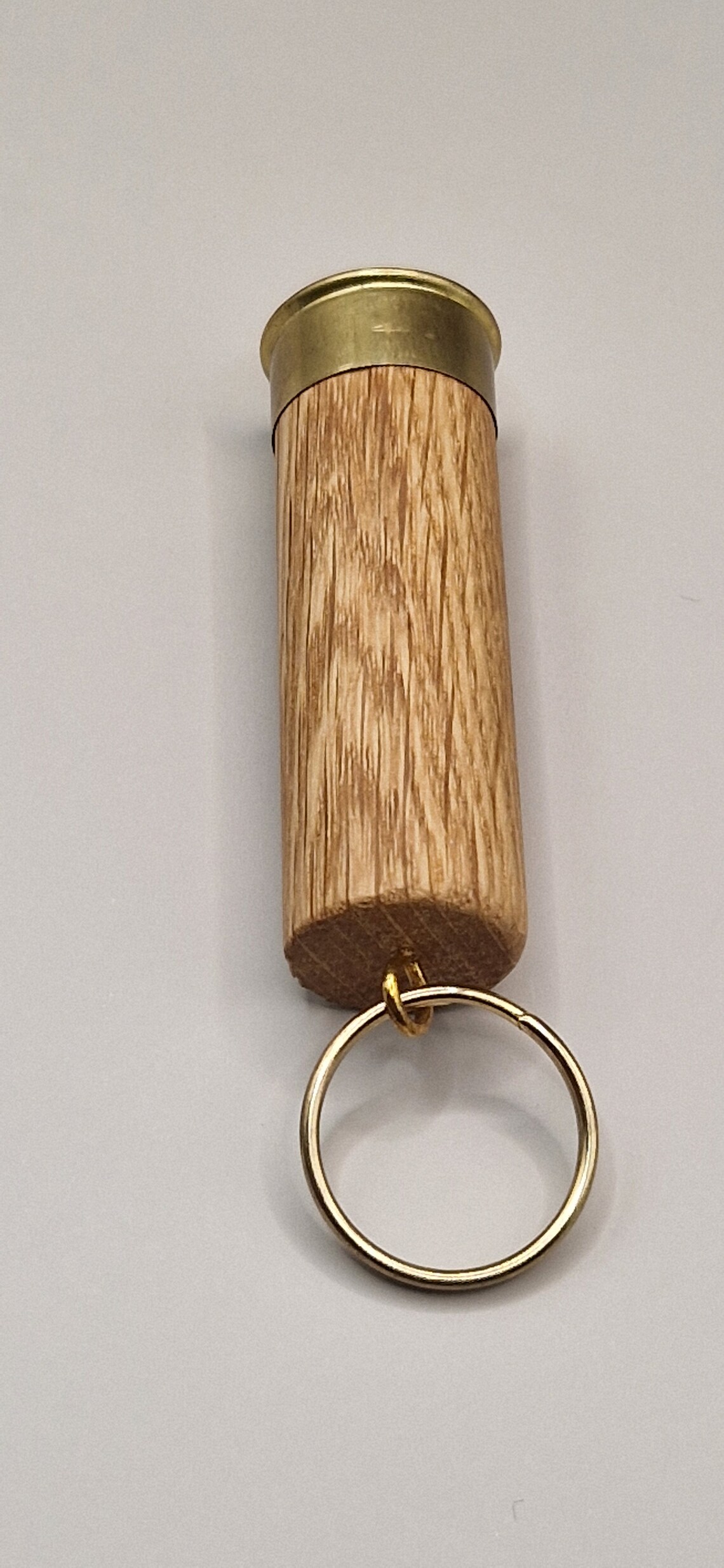 Shotgun Cartridge Key Ring, Solid Oak - Etsy UK