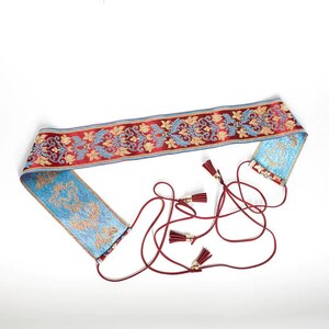 Bandwidth Waist Seal Ethnic Style Tibetan Clothes Robe With String ...