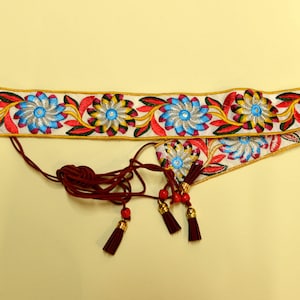 Bandwidth Waist Seal Ethnic Style Tibetan Clothes Robe With String ...