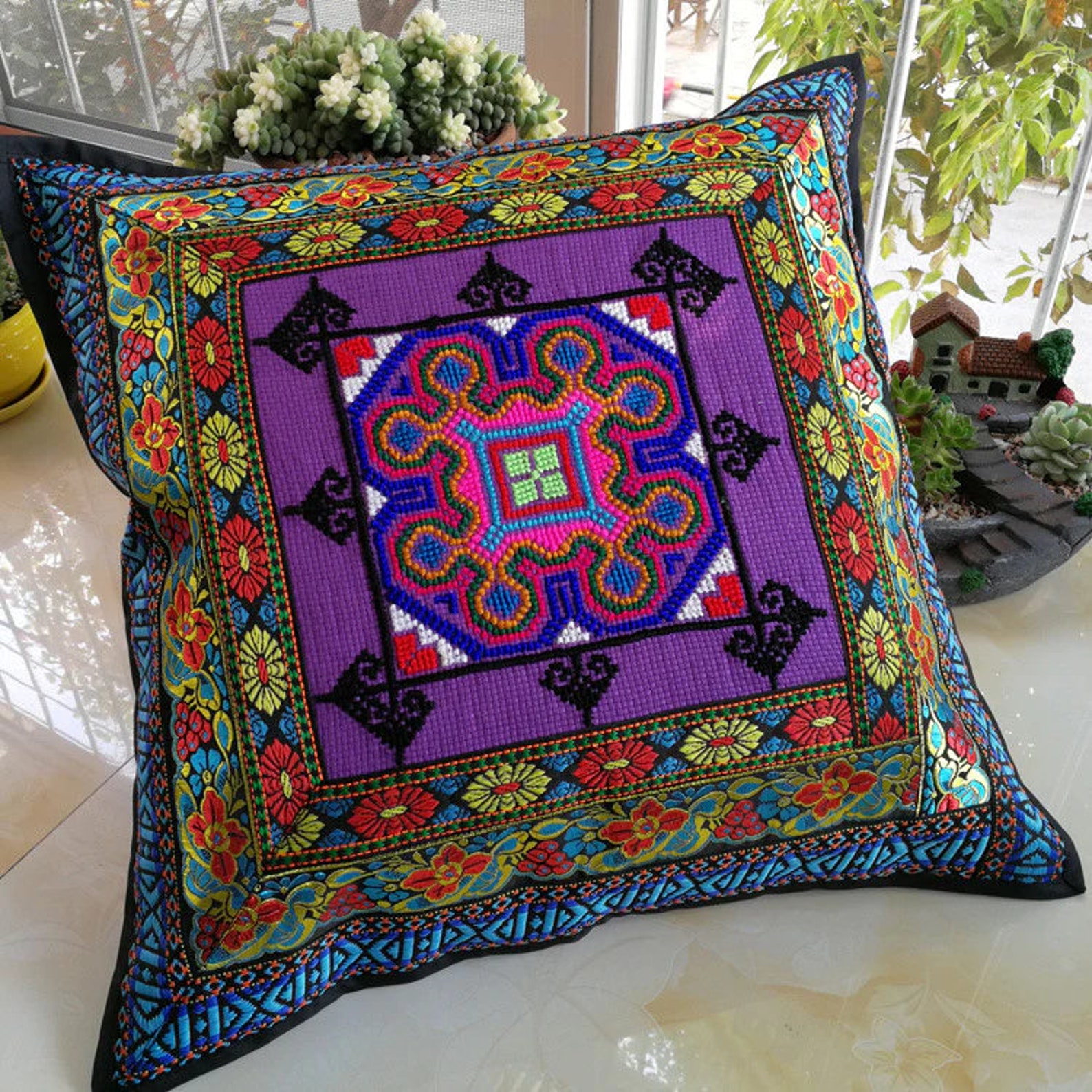 Vintage Ethnic Cushioned Dining Cushion Features Fabric - Etsy Singapore