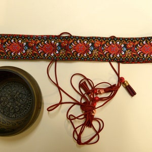 Bandwidth Waist Seal Ethnic Style Tibetan Clothes Robe With String ...