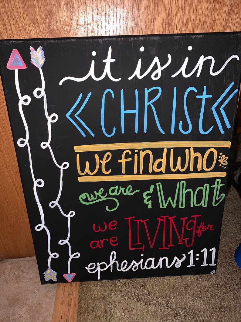 Christian Handpainted Canvas - Etsy