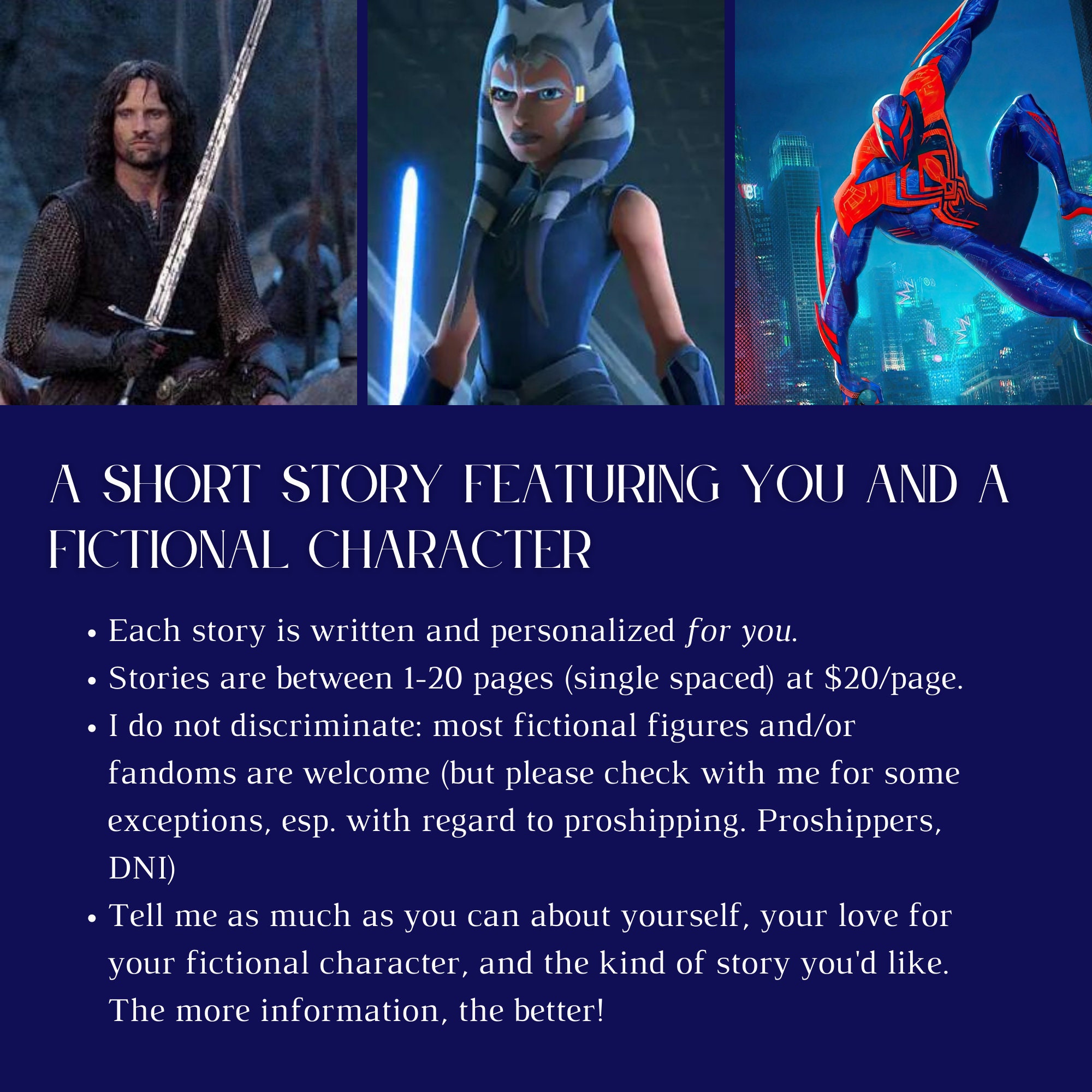 Custom Short Story With You and a Fictional Character (short Story ...