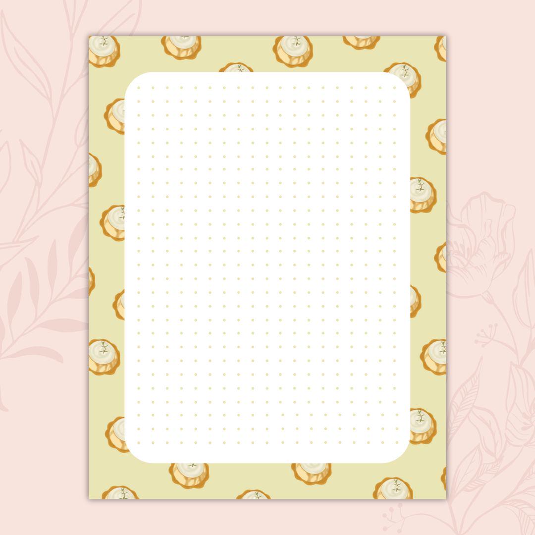 PRINTABLE Notes, Cute Letter Writing Paper, 8.5x11, DOT Journal Page ...