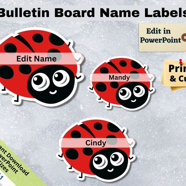 Ladybug Labels - Etsy