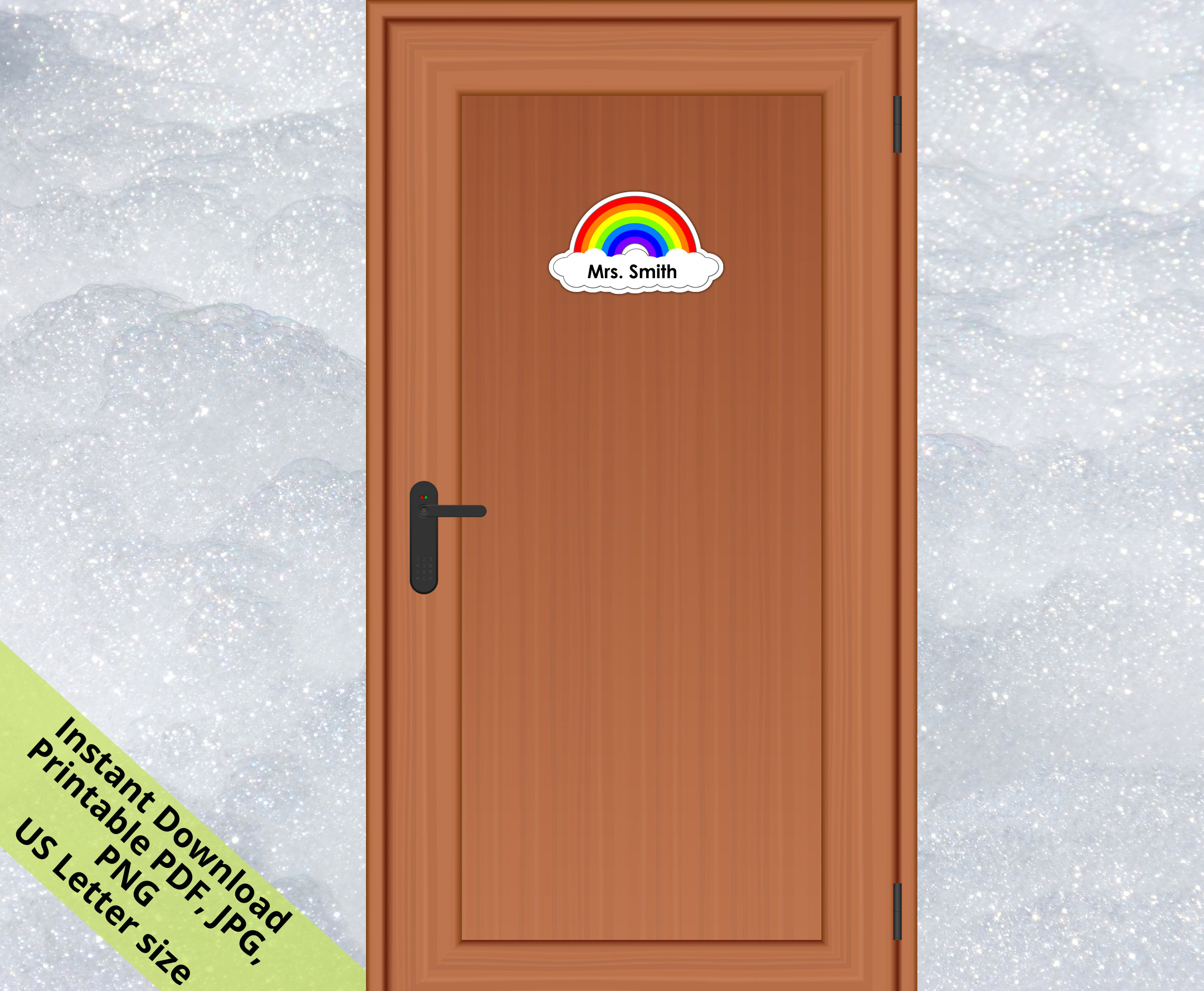 Rainbow Cloud, Editable Student Name Tags PRINTABLES, Classroom ...