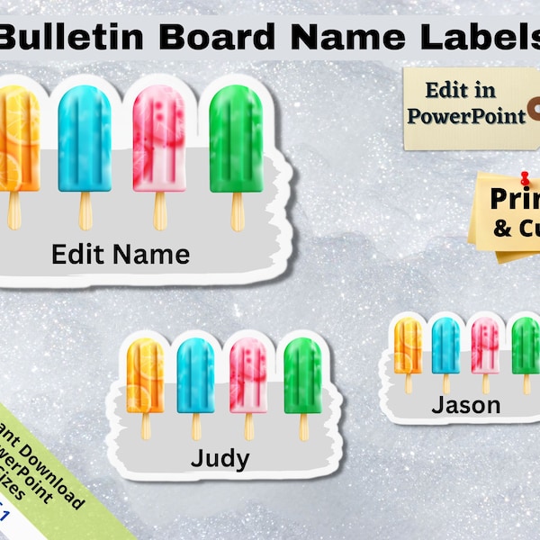 Classroom Summer Name Tags - Etsy