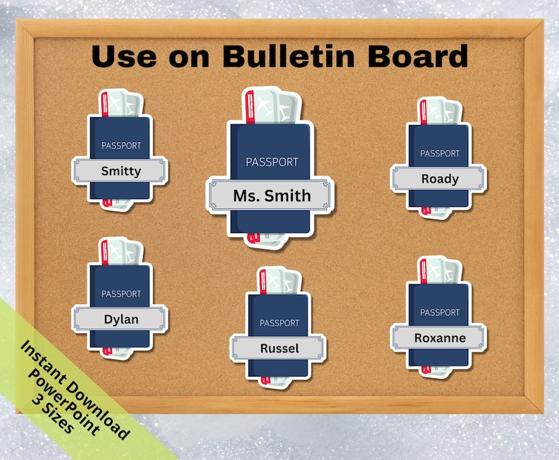 Passport Book, Editable Student Name Tags PRINTABLES, Classroom ...