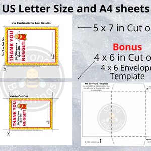 PRINTABLE Chicken Nugget Gift Card Holder, Teacher Thank You, Teacher ...